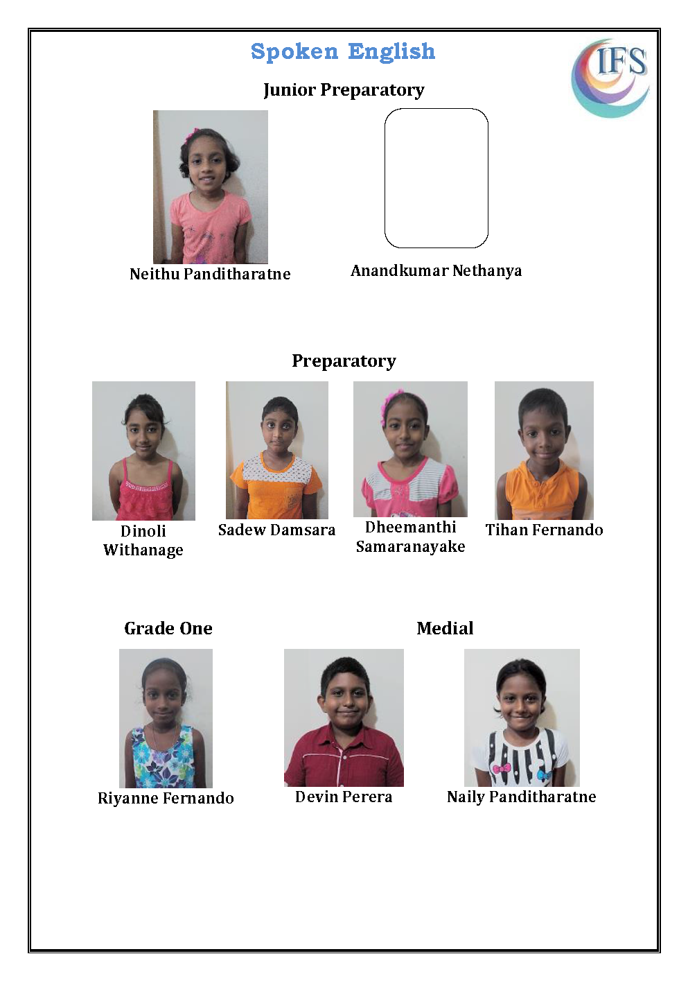 Ishani Fernando School of Speech, Drama & Communication