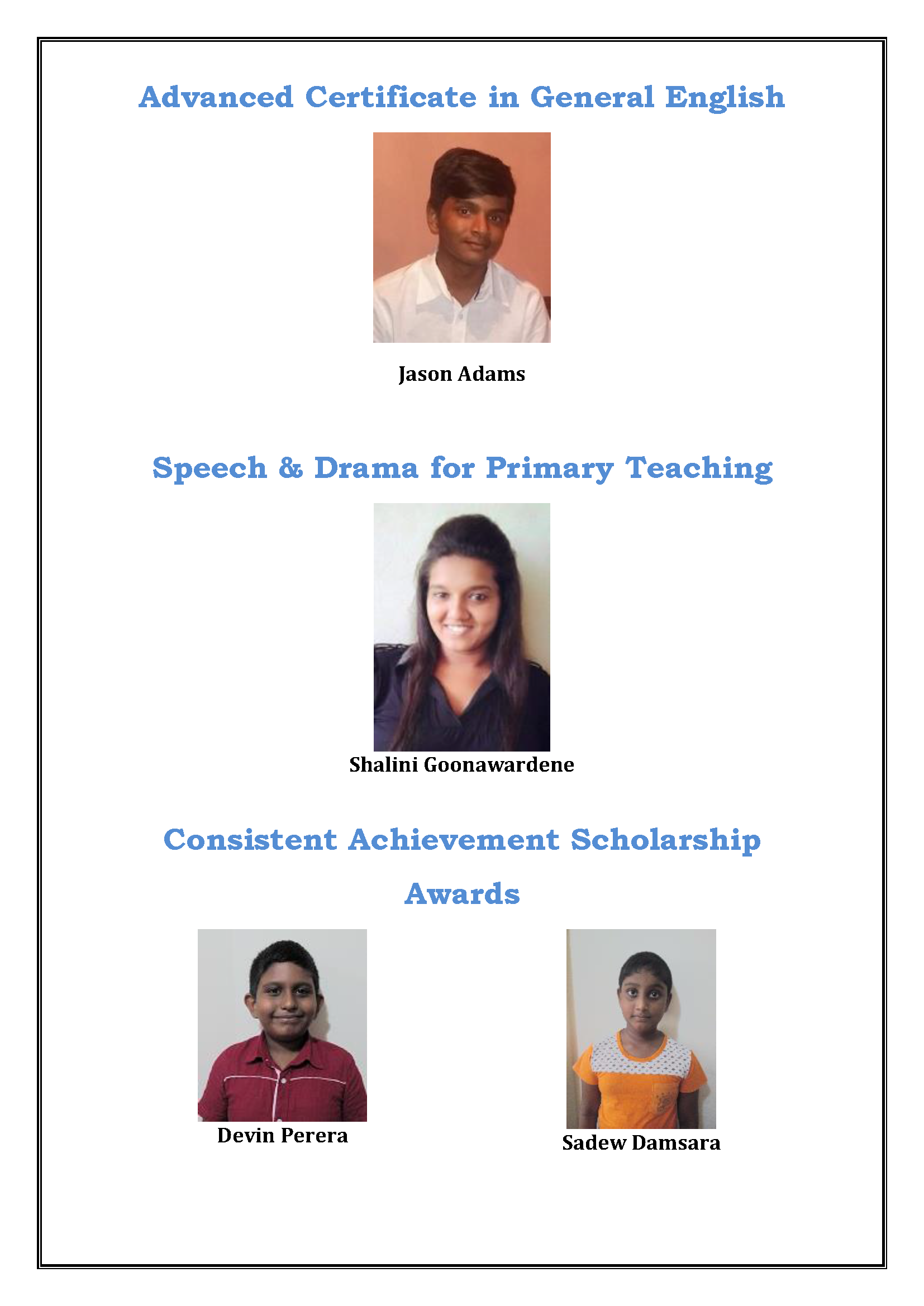 Ishani Fernando School of Speech, Drama & Communication