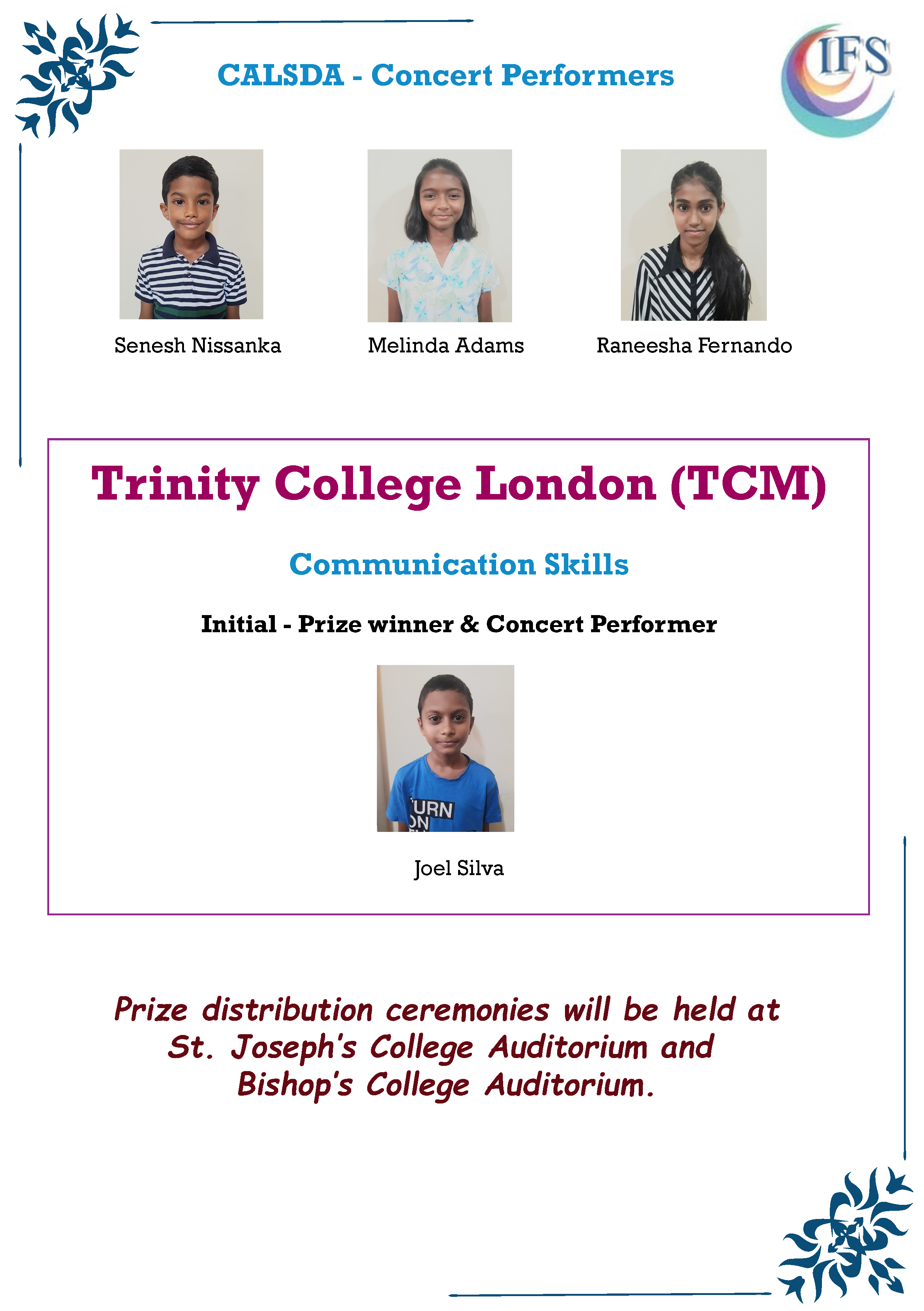 Ishani Fernando School of Speech, Drama & Communication